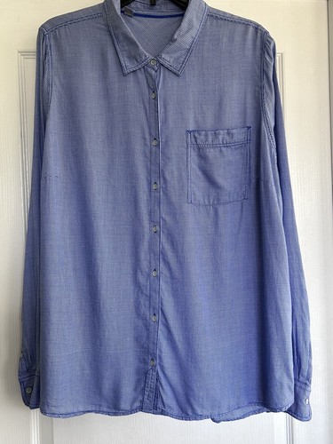 Women’s Blue & White Size 2X Shirt | eBay
