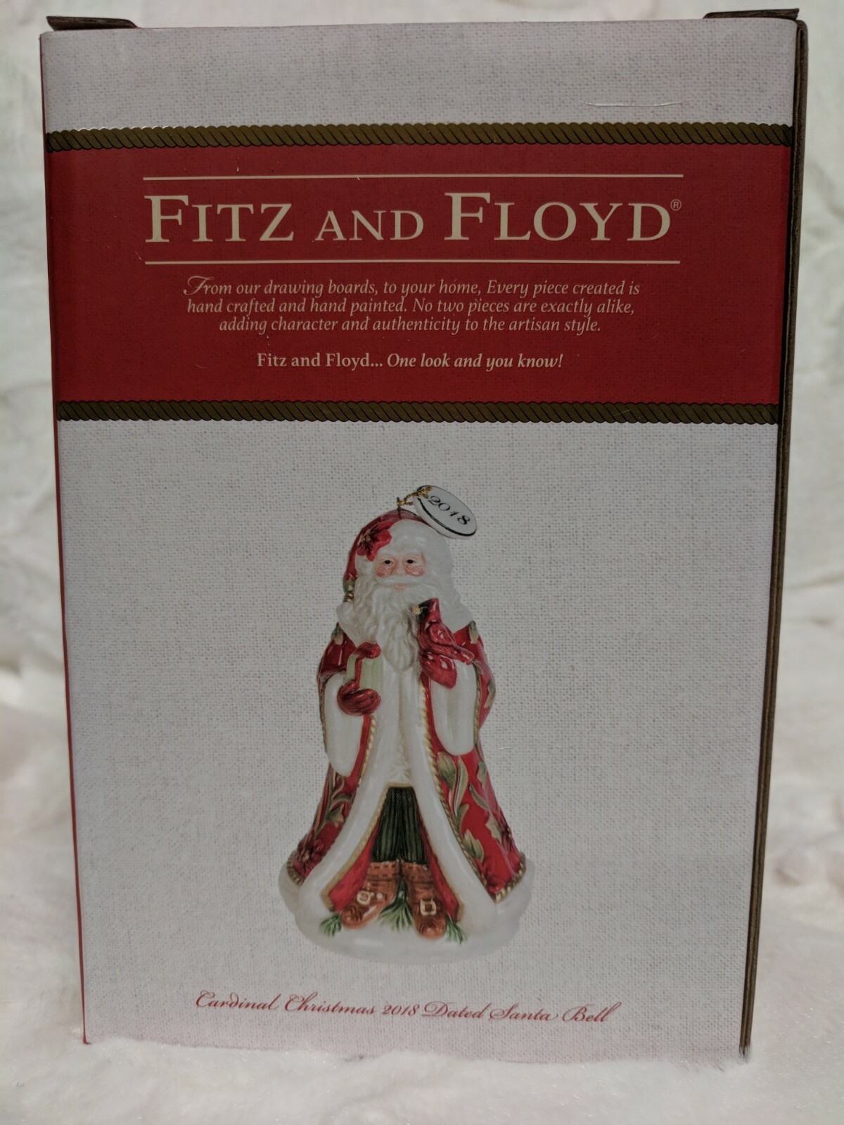 Stunning Fitz&Floyd Hand Cardinal Christmas Figurine&Ornamnet Santa ...