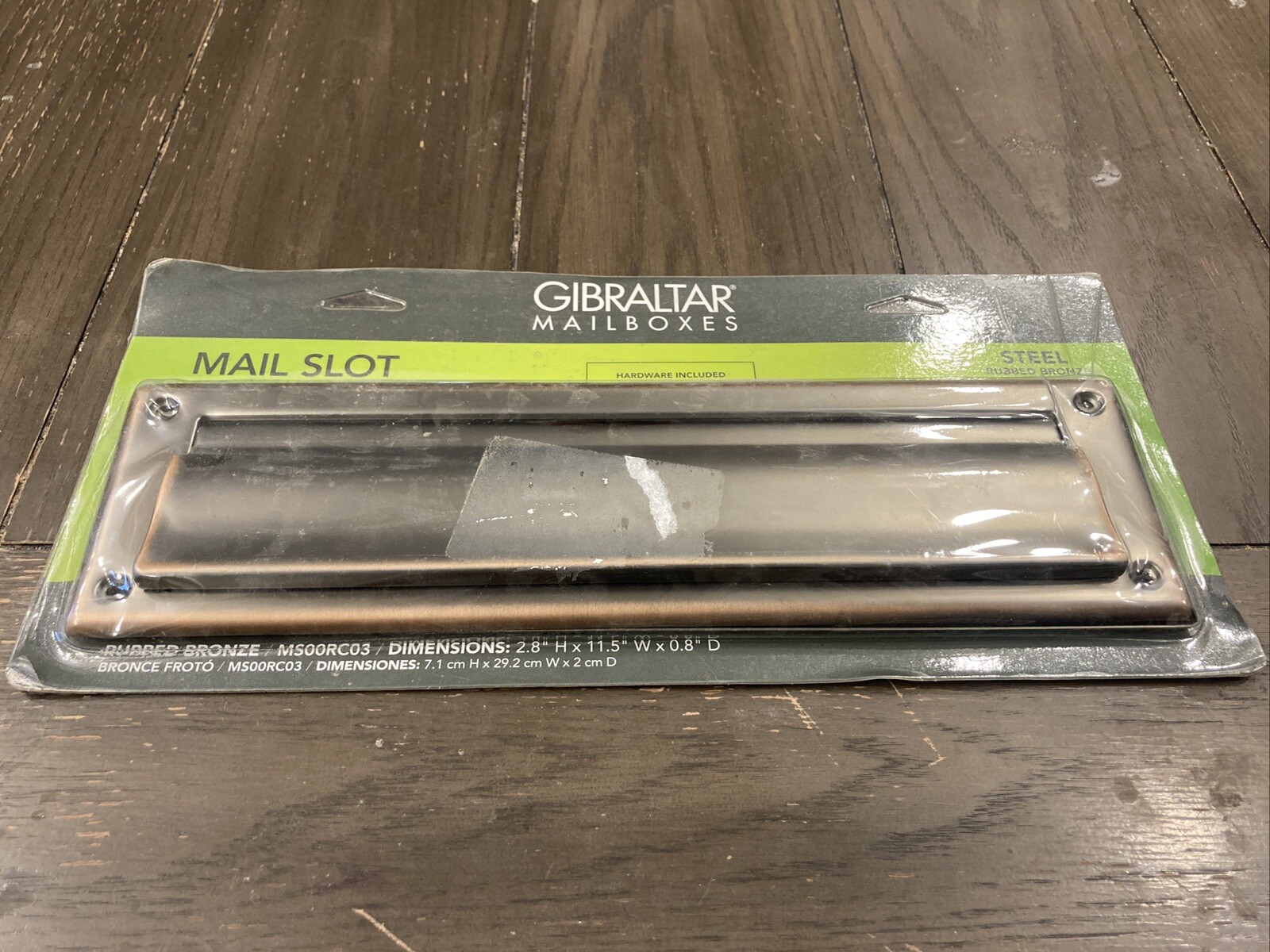 Mail Slot Gibraltar Mailboxes Steel Rubbed Bronze Hardware Included New ...