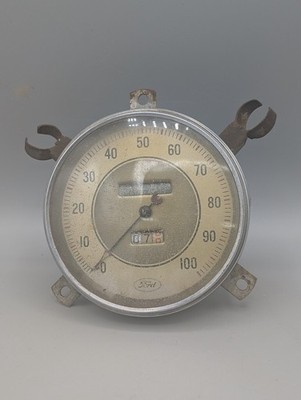 Vintage 1935 1936 Ford Flathead Speedometer Gauge, 100 mph-Working Trip ...