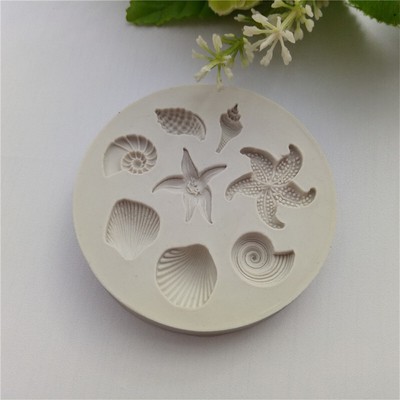 Ocean Biological Conch Sea Shells Chocolate Cake Silicone Mold Kitchen ...