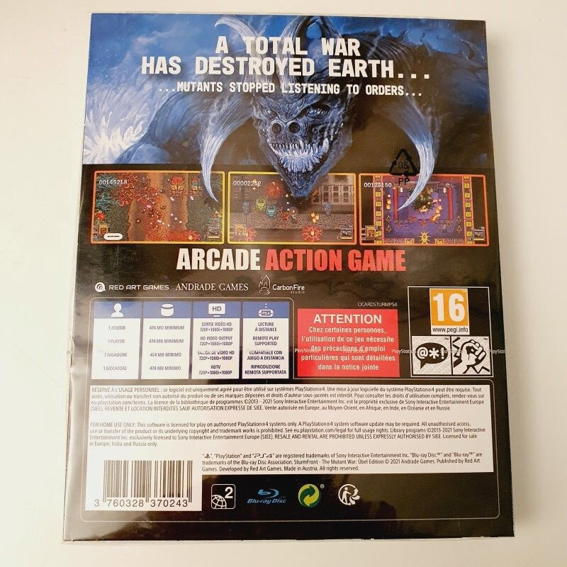 Sturmfront The Mutant War übel Edition PS4 NEW Red Art Games Twin Stick ...