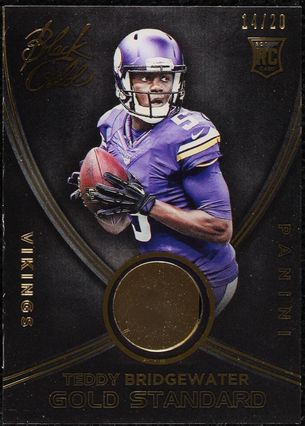 2014 Panini Black Gold - Gold Standard Teddy Bridgewater #14K-24 /20 ...