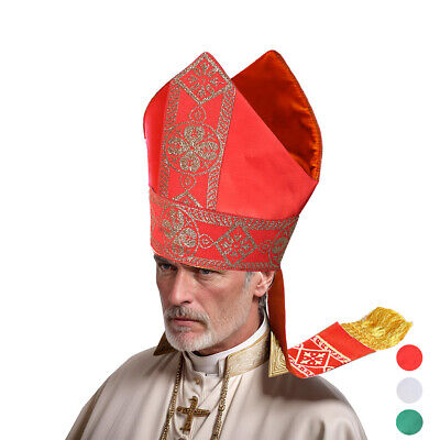 Papal Mitre Clergy Hats Bishop Priest Pope Hat Prop Headgear | eBay
