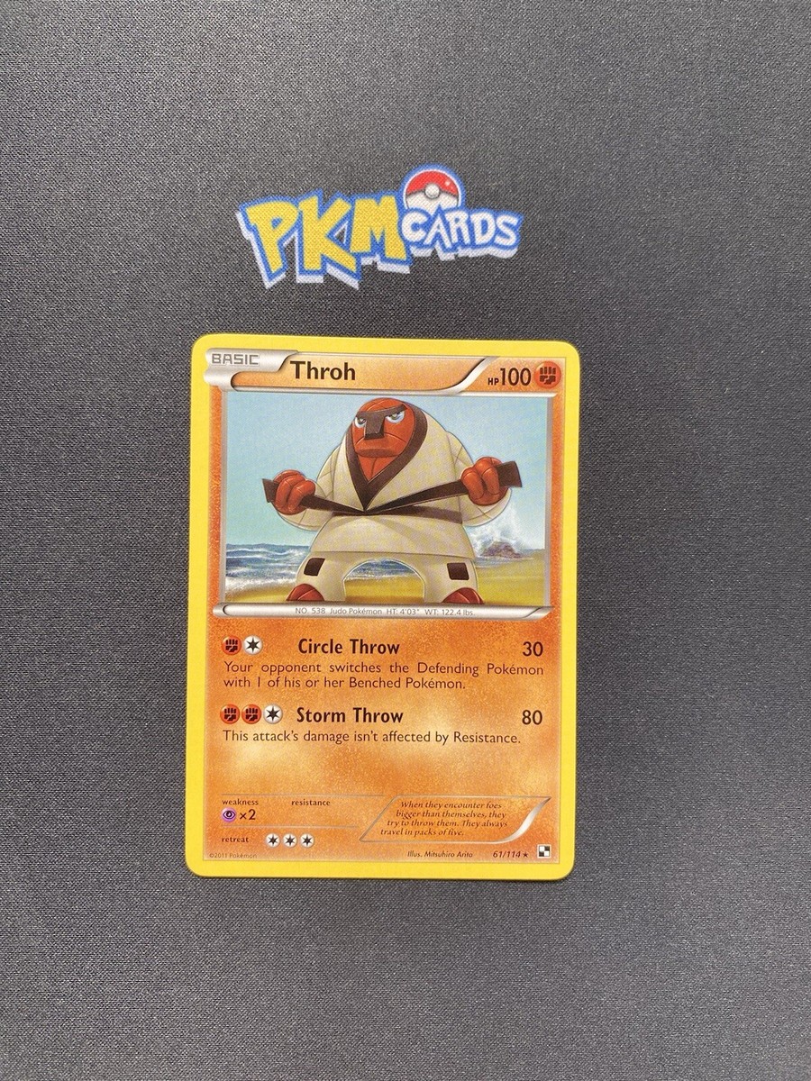 Pokemon Throh Card Please What Colour Is Shiny Throh's Robe?