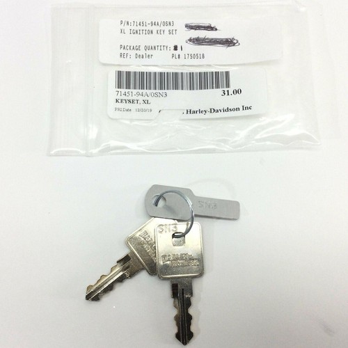 NOS Genuine HARLEY DAVIDSON Sportster XL KEY SET OEM CODE 0SN3 71451 ...