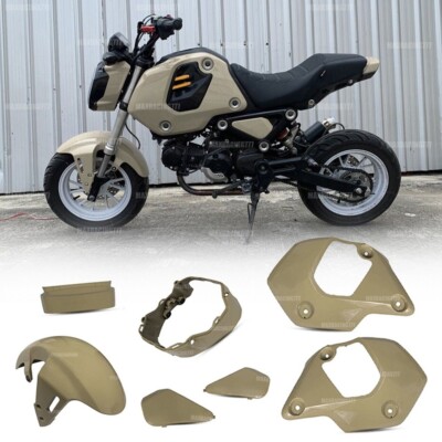 BROWN FULL PLASTIC PANEL FAIRING BELLY PAN FRAME GUARD FOR HONDA GROM ...