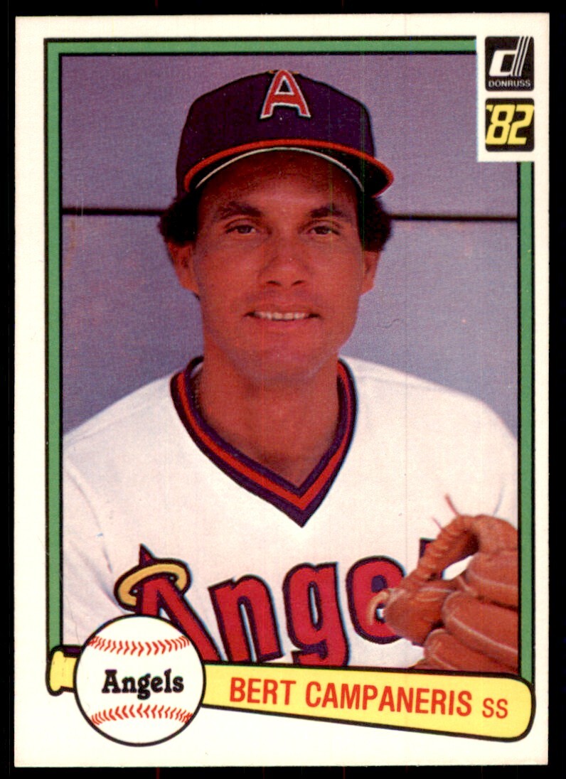 1982 Donruss Baseball Card Bert Campaneris AA California Angels #593 | eBay