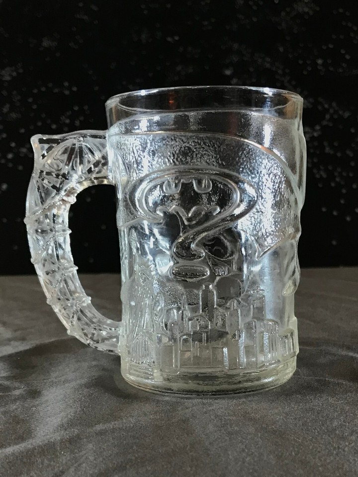 Batman Forever Batman Glass/ Mug/ Cup Clean Vintage 1995 McDonald's ...