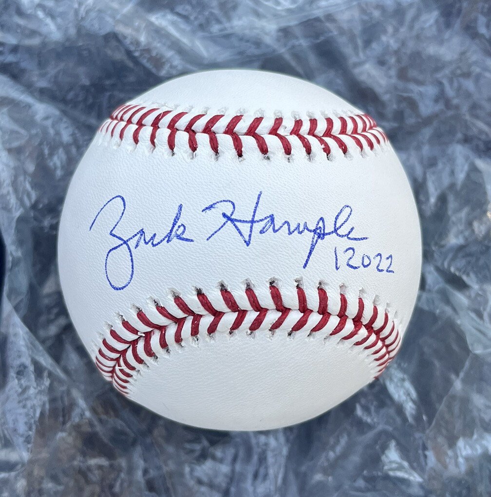Zack Hample Signed Official Brand New MLB Baseball Auto Inscribed ...