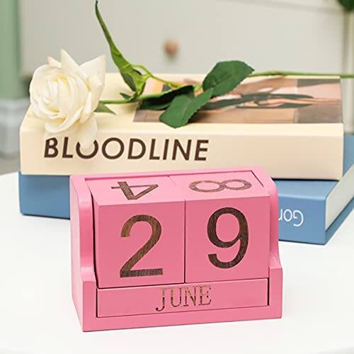 Block Calendar for DeskPerpetual CalendarWooden Date Blocks Small ...