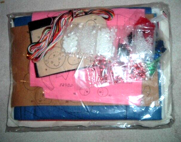 Bucilla Jumbo "Chock Full Of Toys" Jeweled Felt Christmas Stocking Kit ...