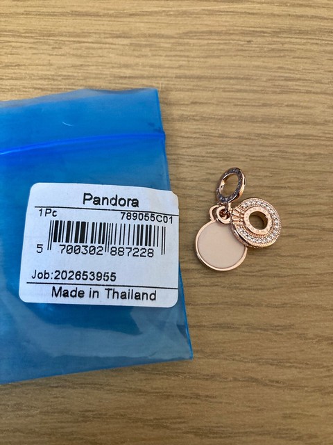 PANDORA Rose Sparkling Pave Crown O Dangle Charm 789055C01 for sale ...