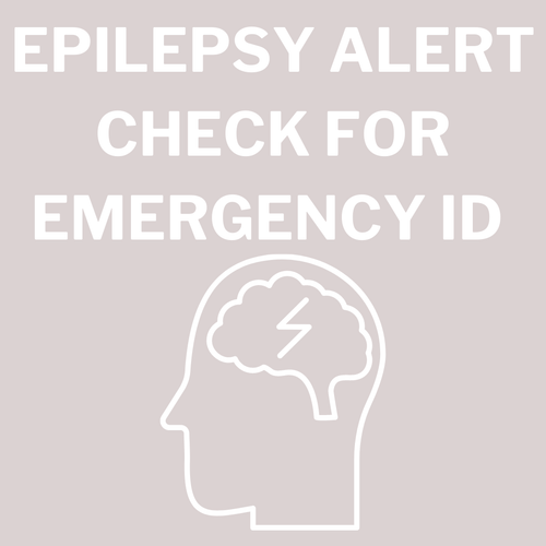 Vinyl Decal Sticker - EPILEPSY ALERT CHECK FOR EMERGENCY ID & Wallet ...