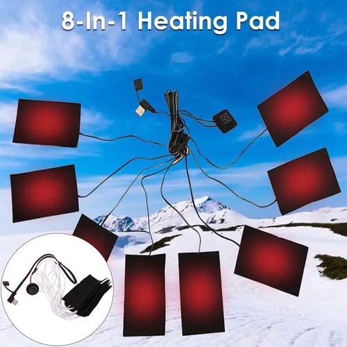 8 In 1 Blanket Heating Pad Electric Winter Warmer Jackets Clothes ...