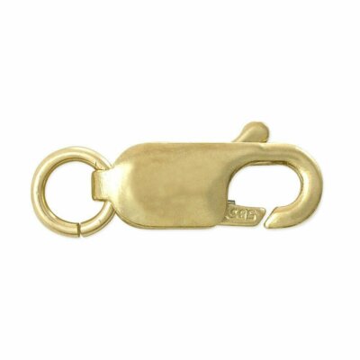 14k Solid Yellow Gold Lobster Claw Clasp Bracelet Chain Replacement ...
