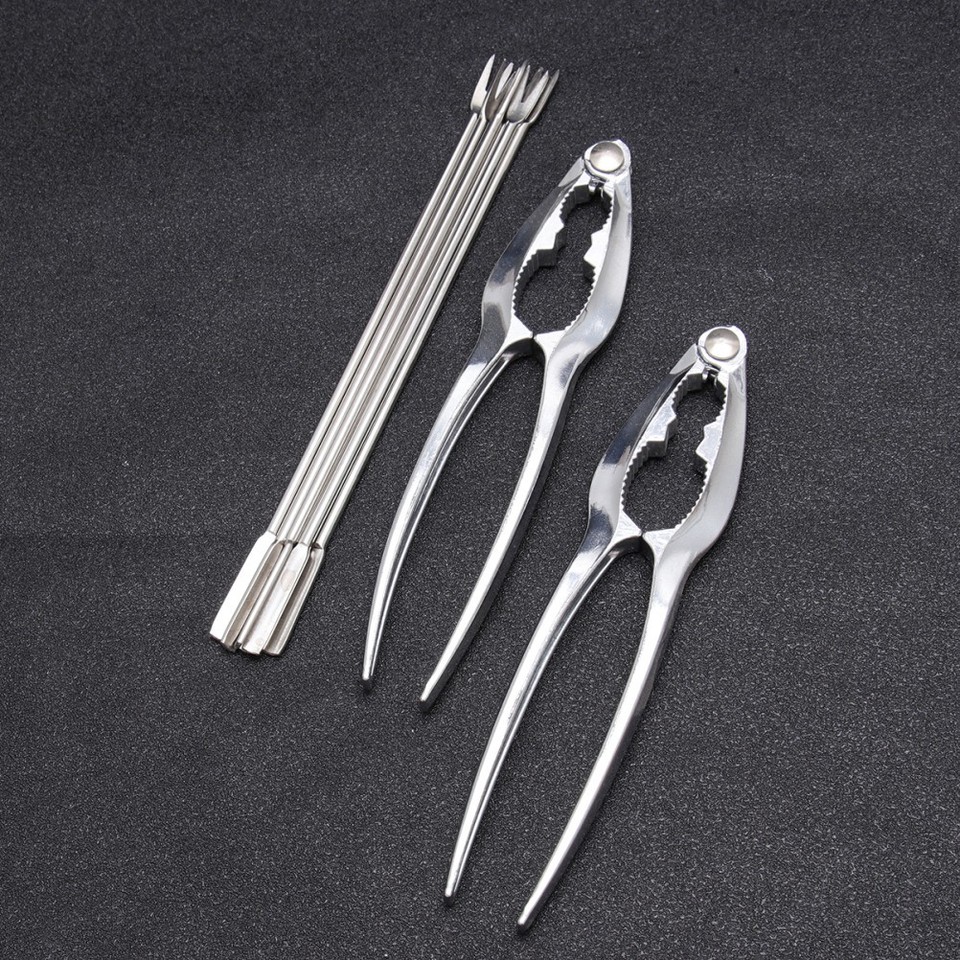 Seafood Tool Set Crab Eating Utensils Lobster Nut Crackers Opener ...