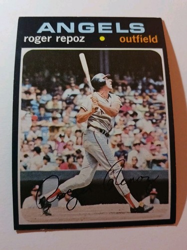 1971 Topps Baseball Card #508 Roger Repoz California Angels EX | eBay