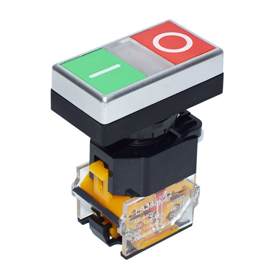 LA38 11D RG Dual Button Start Stop Switch with LED Indicator IP40 ...