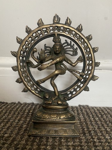 Brass Dancing Shiva 9" Nataraja Dancing on Apasmar | Brass Statues from ...