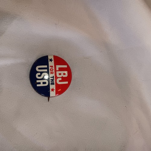 Vintage 1964 Lyndon B Johnson LBJ For USA Presidential Campaign Pin ...
