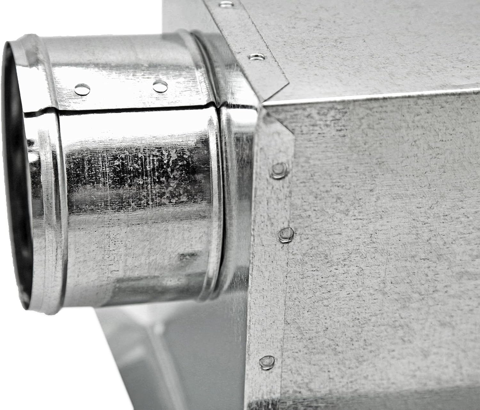 HVAC Plenum Ceiling Box | Top Ceiling Box | 8'' X 8'' X 6'' Galvanized ...