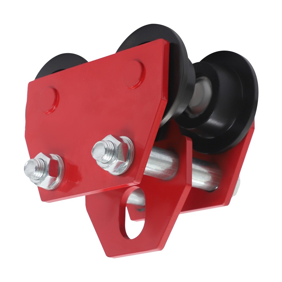 3T/ 6613.87lbs Manual Sliding Trolley w/Track Rollers Joist Trolley ...