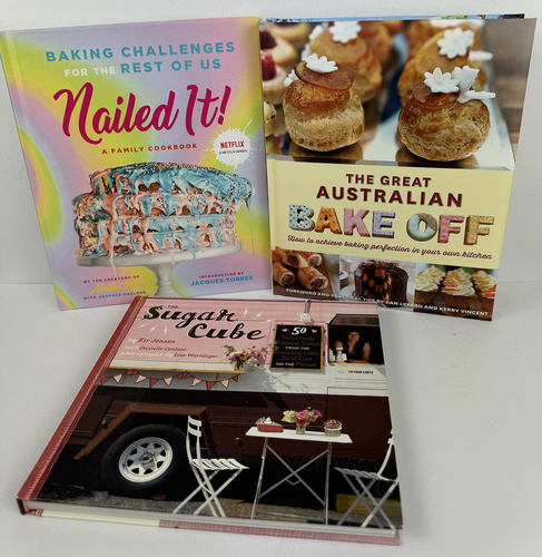 Baking Books x 3 The Great Australian Bake Off Nailed it Cookbook ...