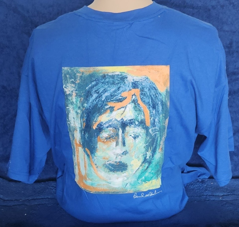 Paul McCartney - No More Land Mines - Extra Large T- Shirt - Blue - NEW ...