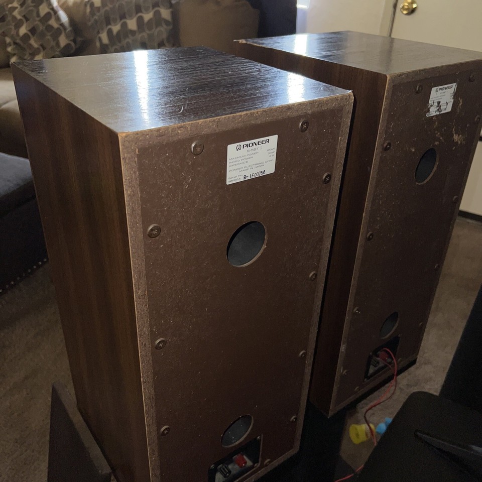 pioneer s-55t Vintage Speakers No Floor Stands Made In Japan Audiophile ...