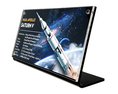 LEGO 21309 NASA Apollo Saturn V - CUSTOM ACRYLIC DISPLAY STAND | eBay