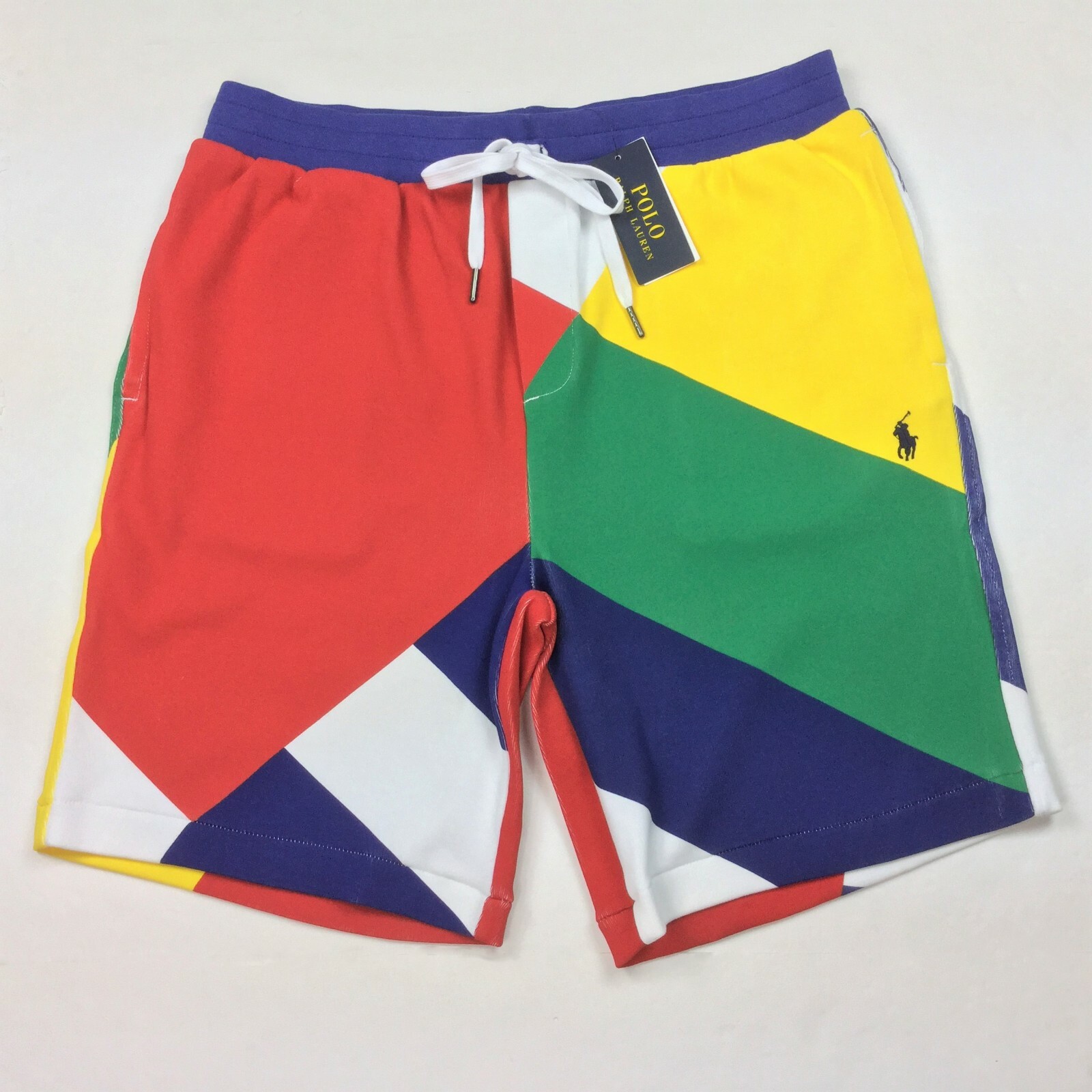 Polo Ralph Lauren Colorblock Interlock Geometric Graphic Shorts | eBay