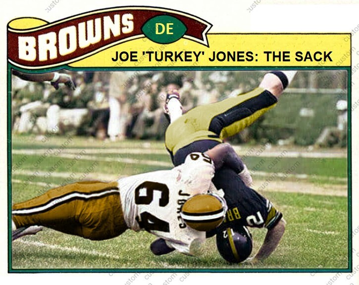 Joe Turkey Jones 1977 Custom Card Cleveland Browns | eBay