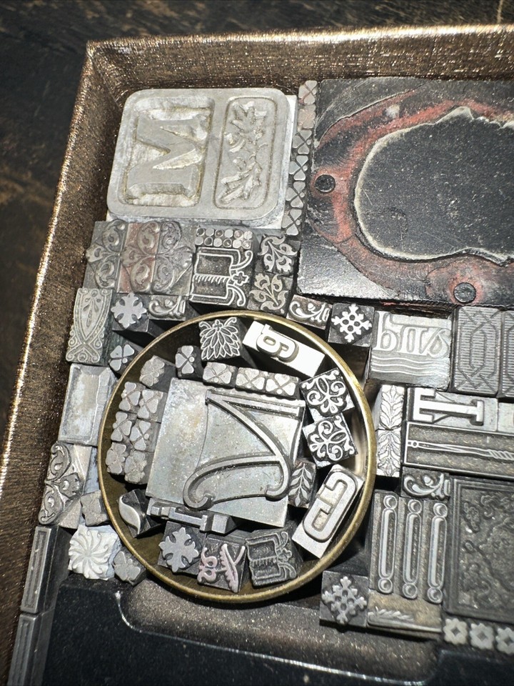 Vintage Printers Block Type Cuts Dingbats Variety of Designs! Beautiful ...