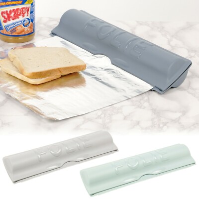 2 x Food Wrap Foil Cling Film Roll Baking Parchment Dispenser Holder ...