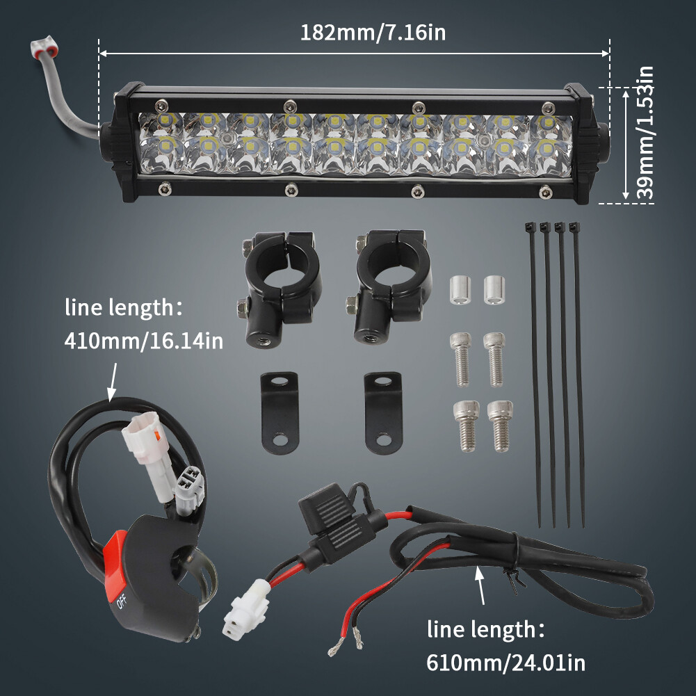 LED Headlight Bar Lighting Kit For Kawasaki KX250F KX450F KLX300 KX112 ...