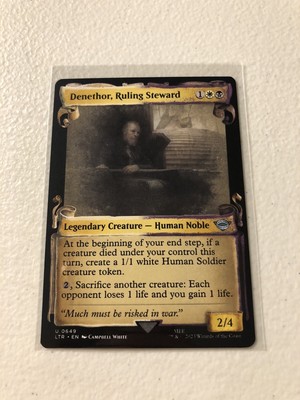 Denethor, Ruling Steward Showcase Scrolls NON Foil Lord Of The Rings ...