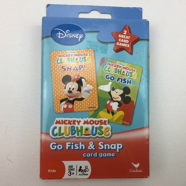 Playhouse Disney Mickey Mouse Clubhouse 2 Card Games Go Fish & Snap | eBay