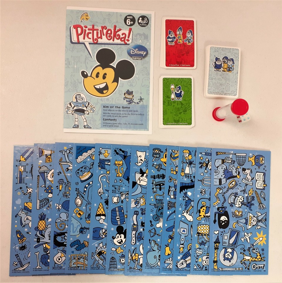 Pictureka! Disney Edition Family Find It Game Complete Set 09128 Hasbro ...