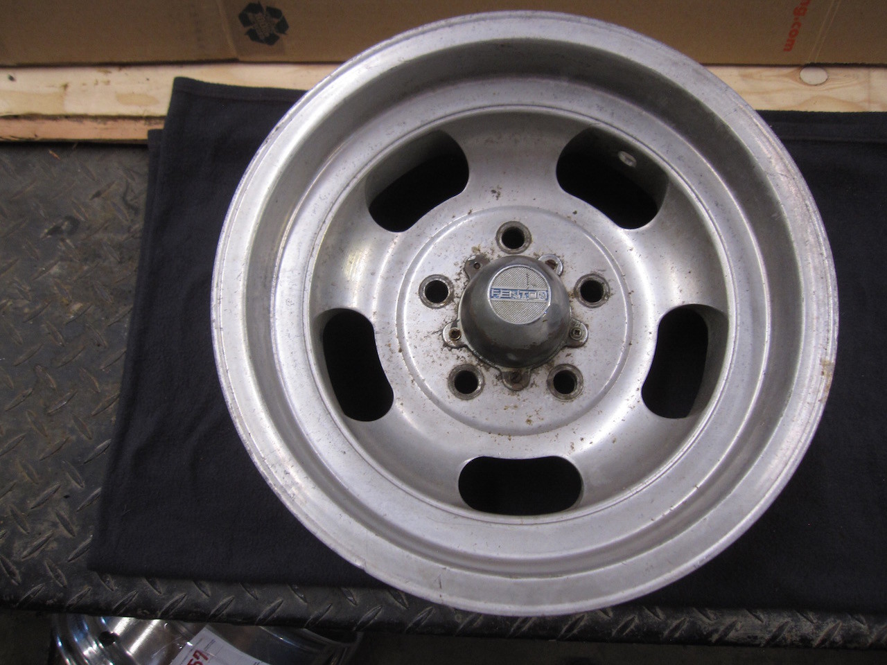 1960'S FENTON GYRO 14 X 7 ALUMINUM SLOTTED MAG WHEEL 5 ON 4 3/4 BOLT ...