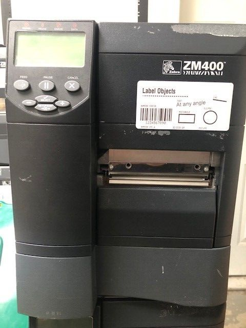 Used Zebra ZM400 Direct Thermal Label Printer ZM400-2001-0100T LAN USB ...