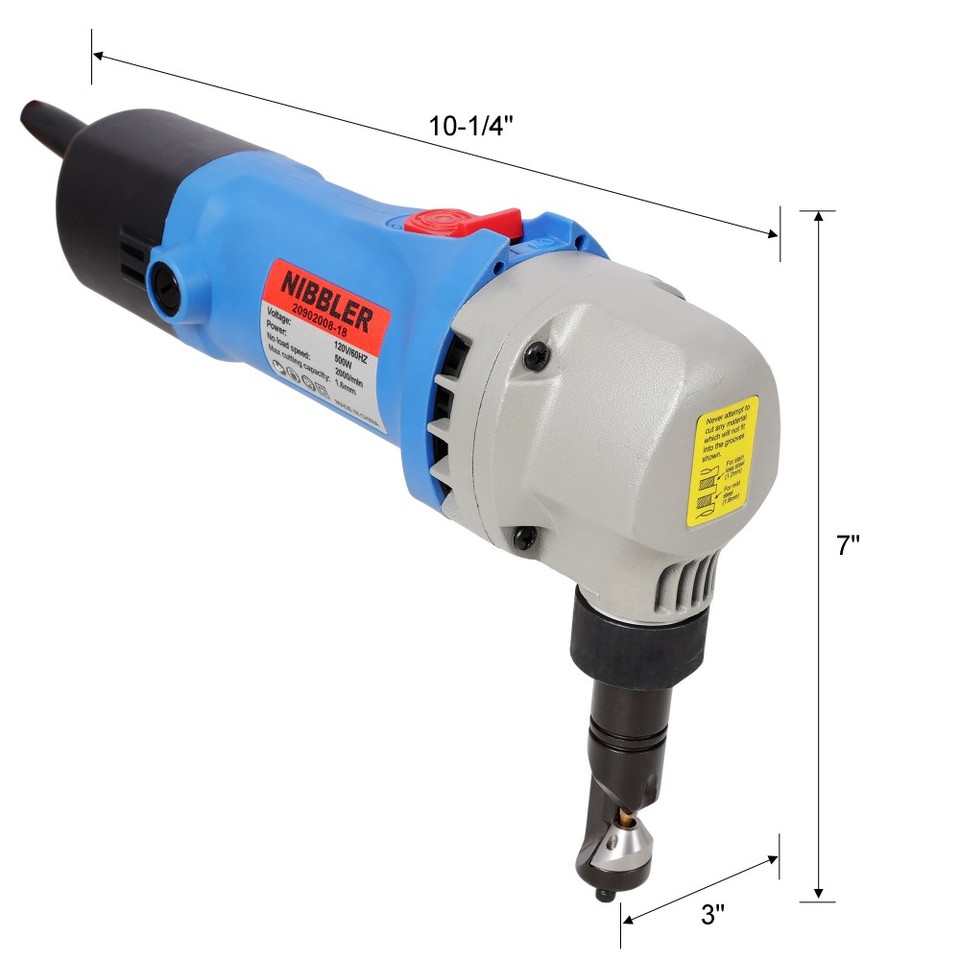 Electric Sheet Metal Nibbler 16 Gauge Precision Metal Cutting Tool,360 ...