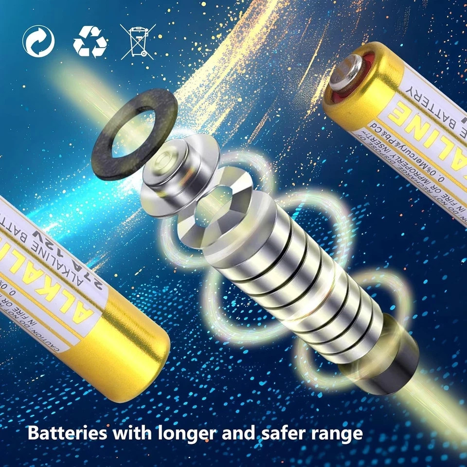 12V 27A A27 Alkaline Battery, V27A LR27A MN27 L828 12V Battery (5-Pack ...