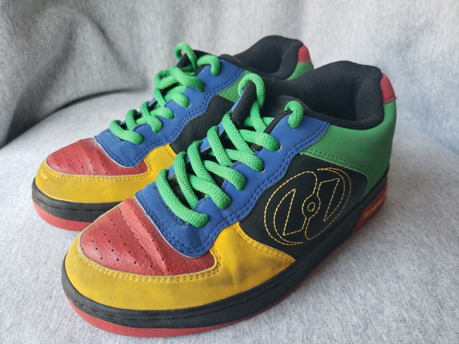 Heelys Red Blue Green Skate Shoes Yellow Size Youth 3 | eBay