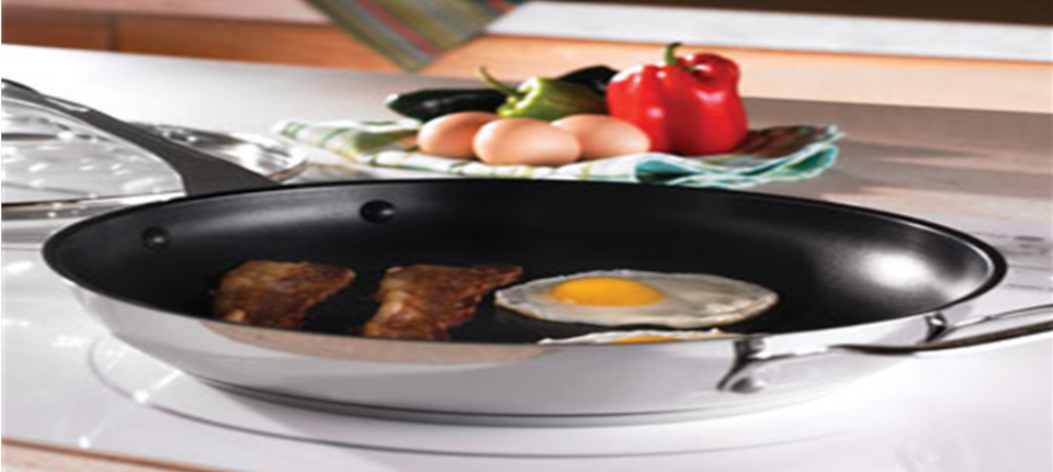 Princess House Stainless Steel Nonstick 12" Skillet 6295 | eBay