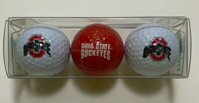 Ohio State Buckeyes Licensed 3-Pack Golf Balls, NEW, ORGINAL SLEEVE | eBay