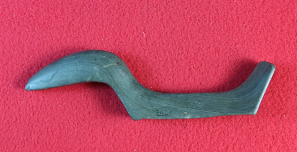 Birdstone Ohio Arrowhead Indian Artifact Bennett COA Pictured large at ...