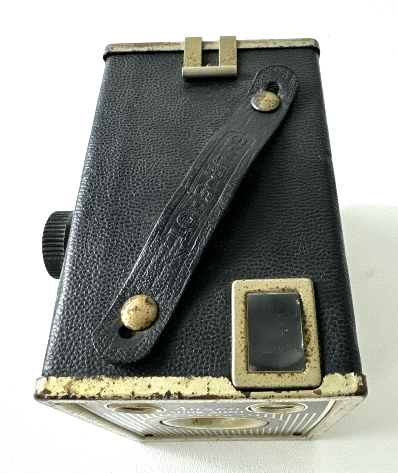 Ansco Shur-Shot Box Camera 120 Film Black USA 1940'sProp Vintage ...