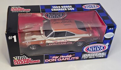 SIGNED CHROME 1/18 BIG DADDY DON GARLITS 1969 DODGE CHARGER 500 #1 NHRA ...