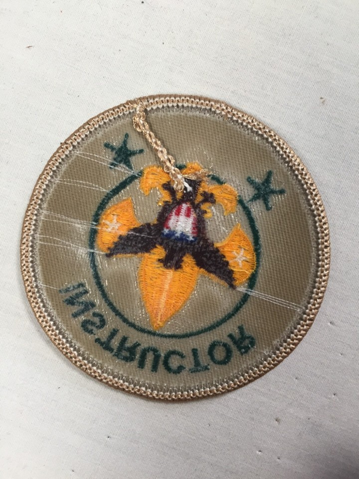 Instructor plastic back Youth BSA Position Patch | eBay